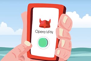 Opera VPN reported a work stoppage at the end of April